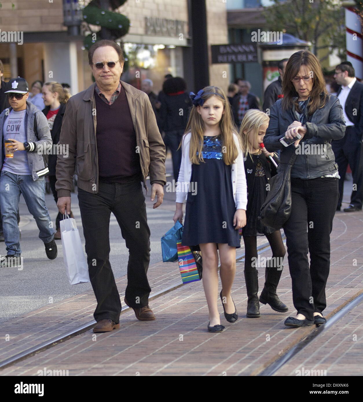 Billy Crystal seen with his wife Janice Crystal and grandchildren ...