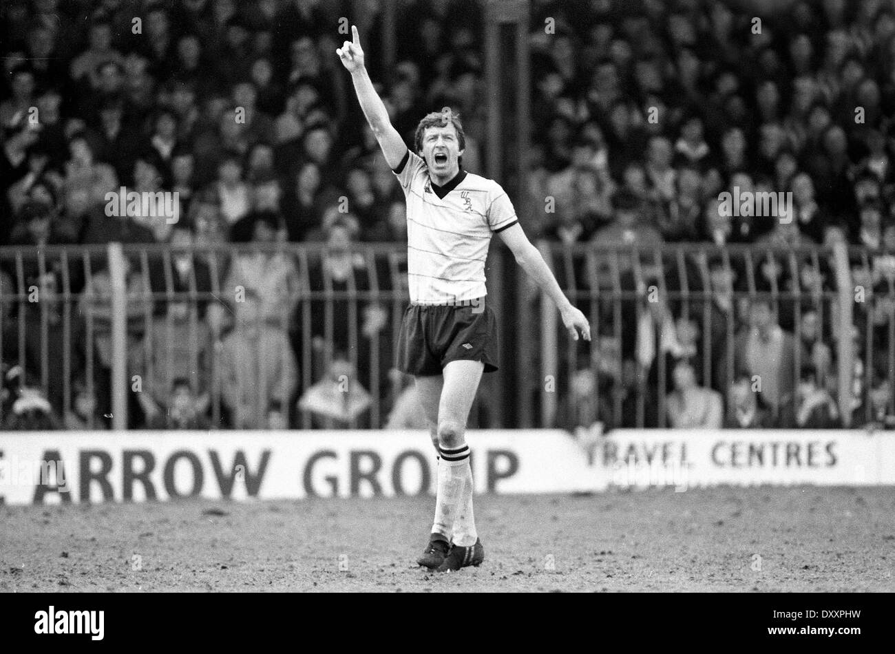 Footballer John Wile LUTON TOWN V WEST BROMWICH ALBION 5/3/1983 Stock ...