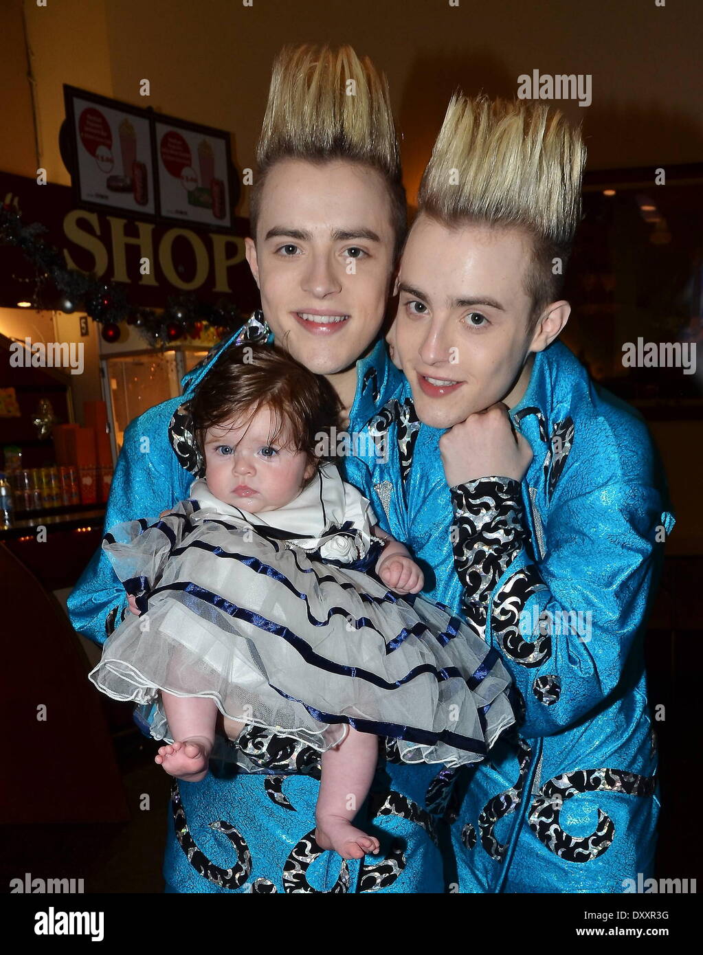 John Grimes and Edward Grimes aka Jedward and baby Layla Butler Yates ...