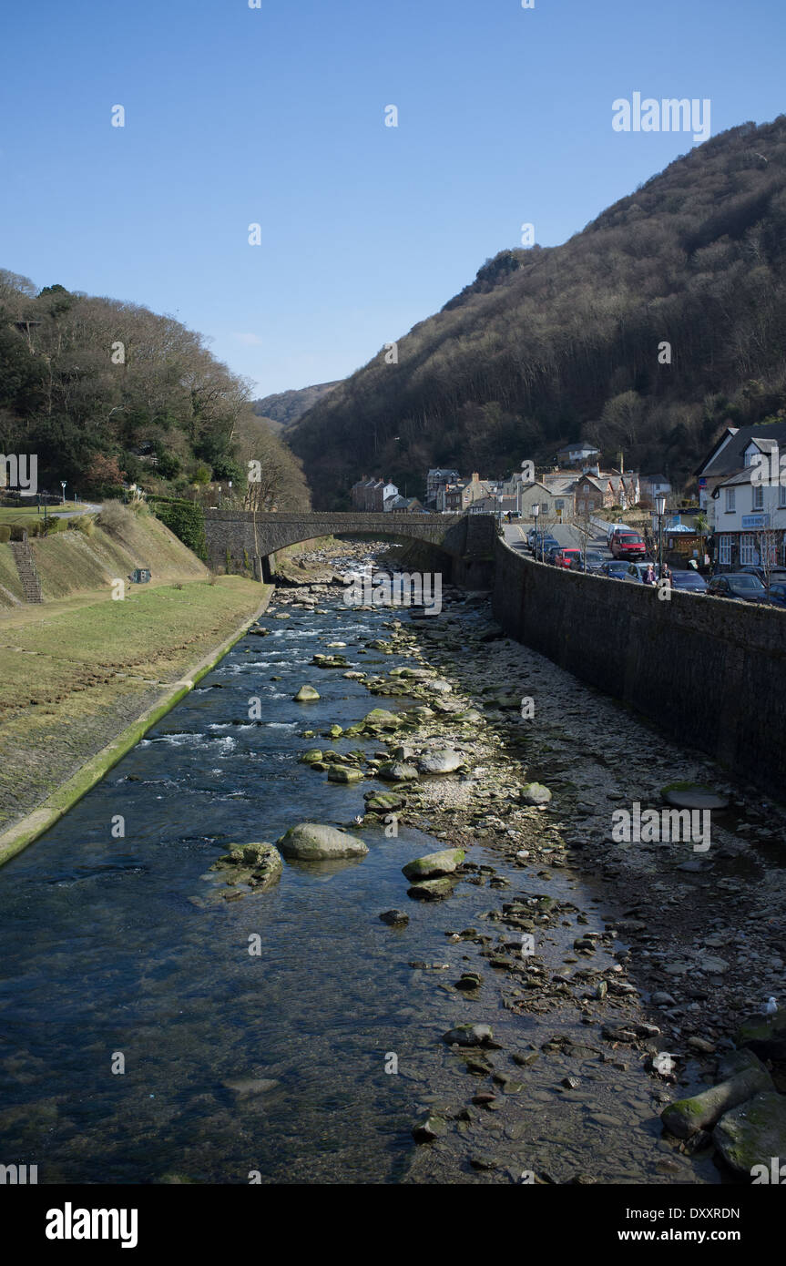 River Lyn at Lynmouth Stock Photo - Alamy