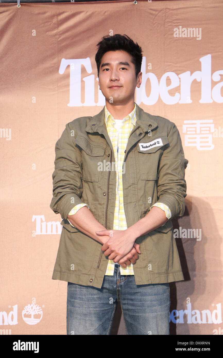 Taipei. 30th Mar, 2014. Actor Mark Zhao attends commercial activity in ...