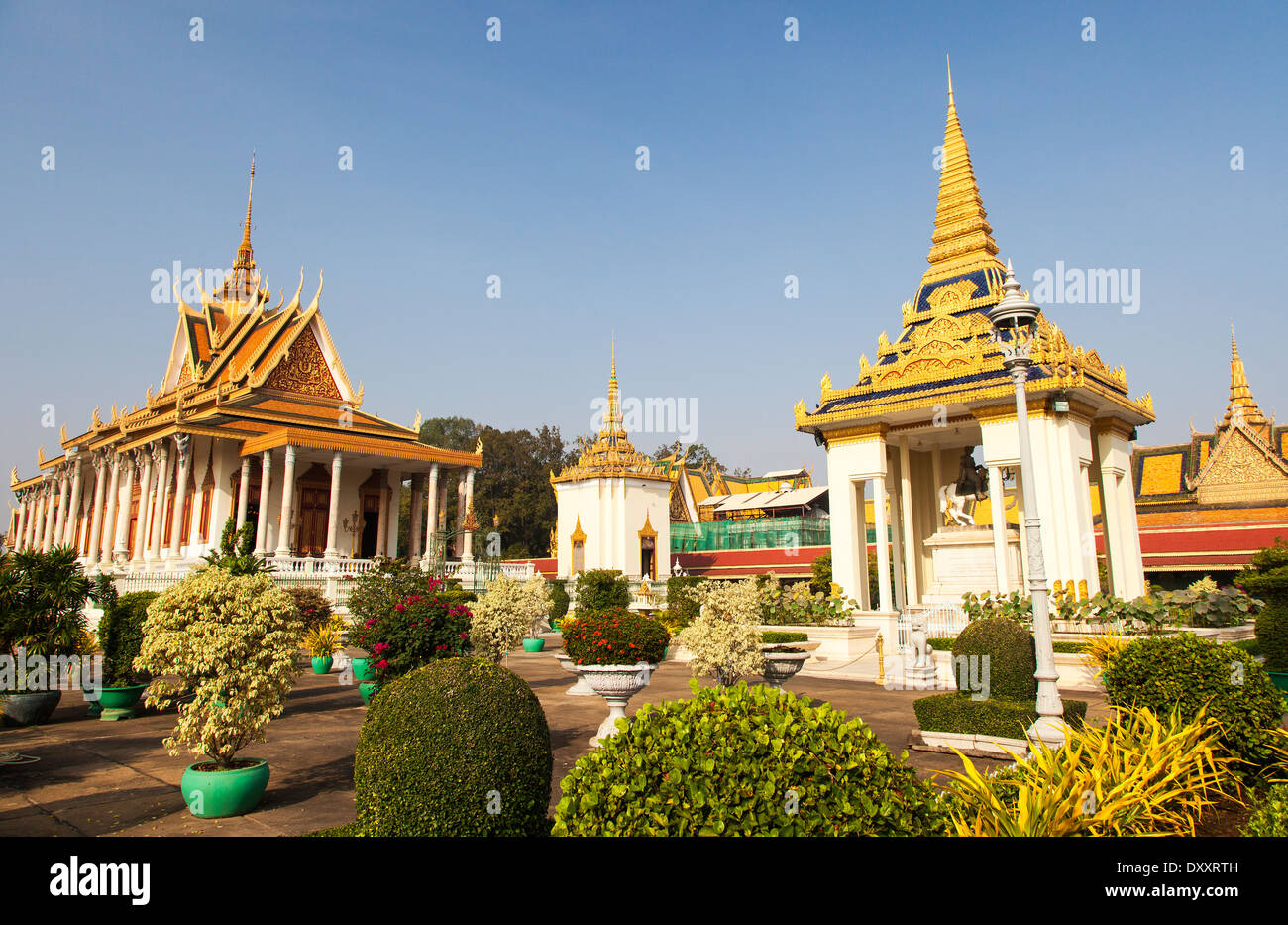 The Silver Pagoda inside the Royal Palace complex, Phnom Penh, Cambodia ...