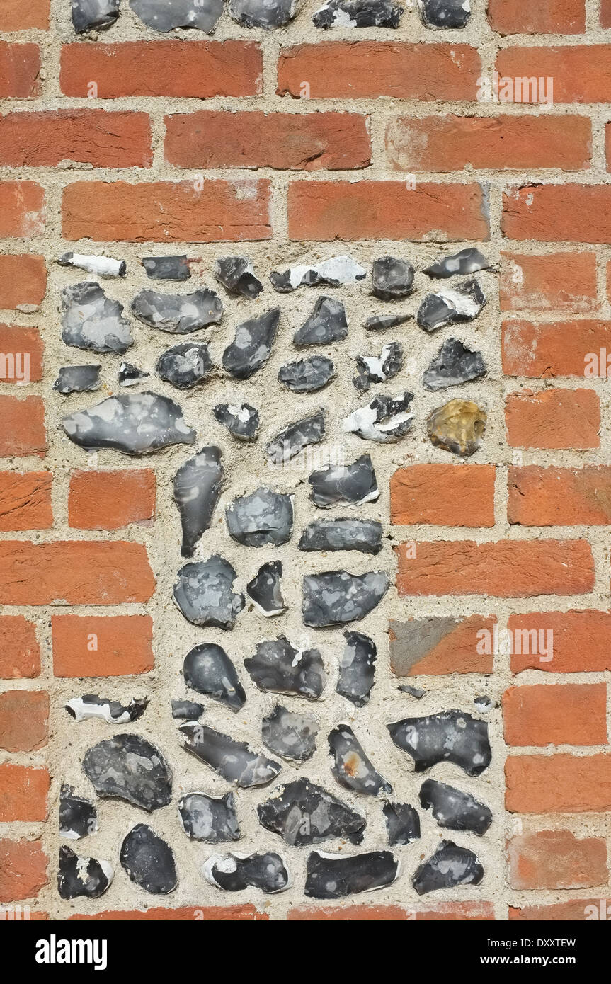 Brick and flint Stock Photo - Alamy