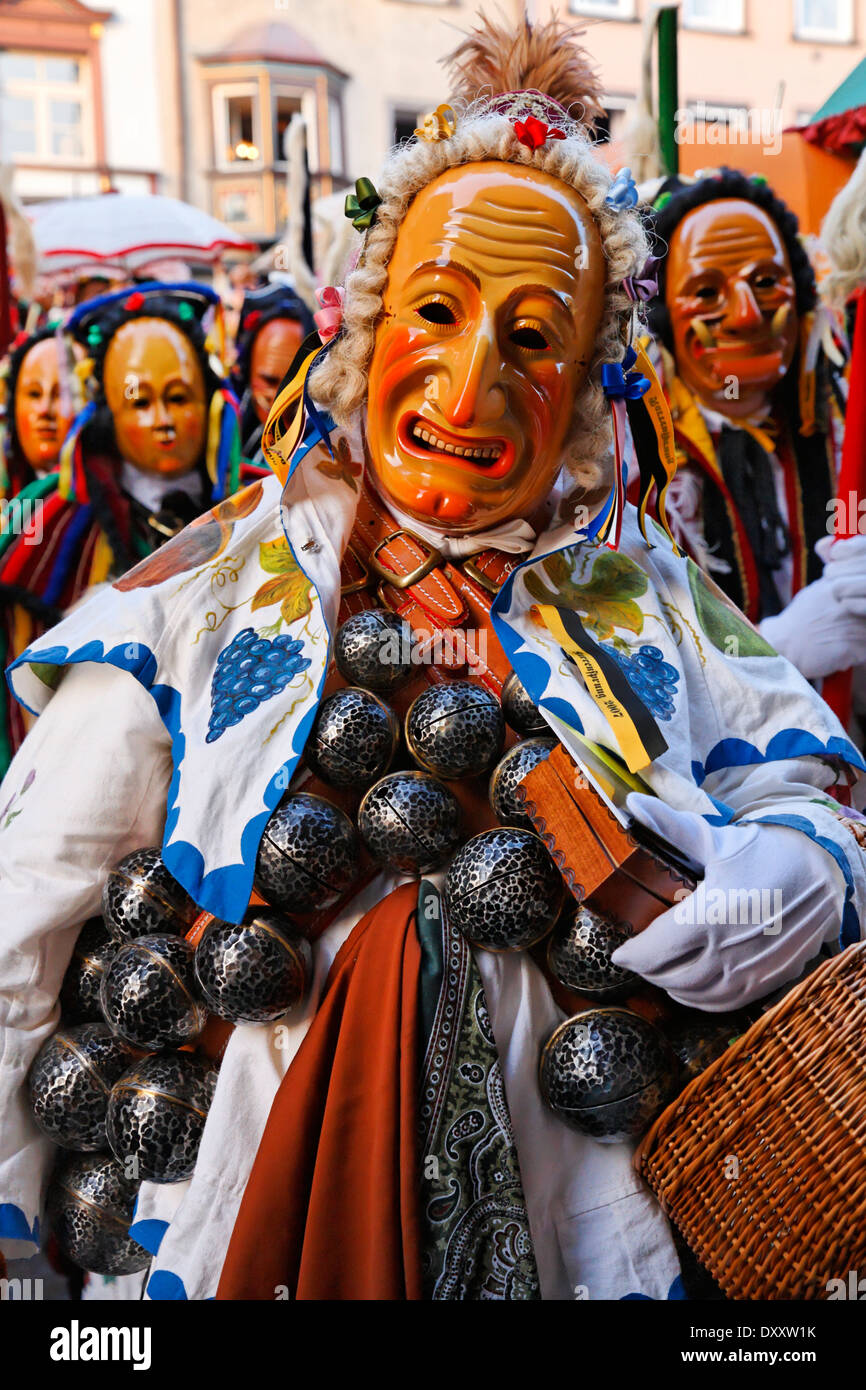 Germany, Baden-Wurttemberg, Rottweil, Swabian-Alemannic Fastnacht ...