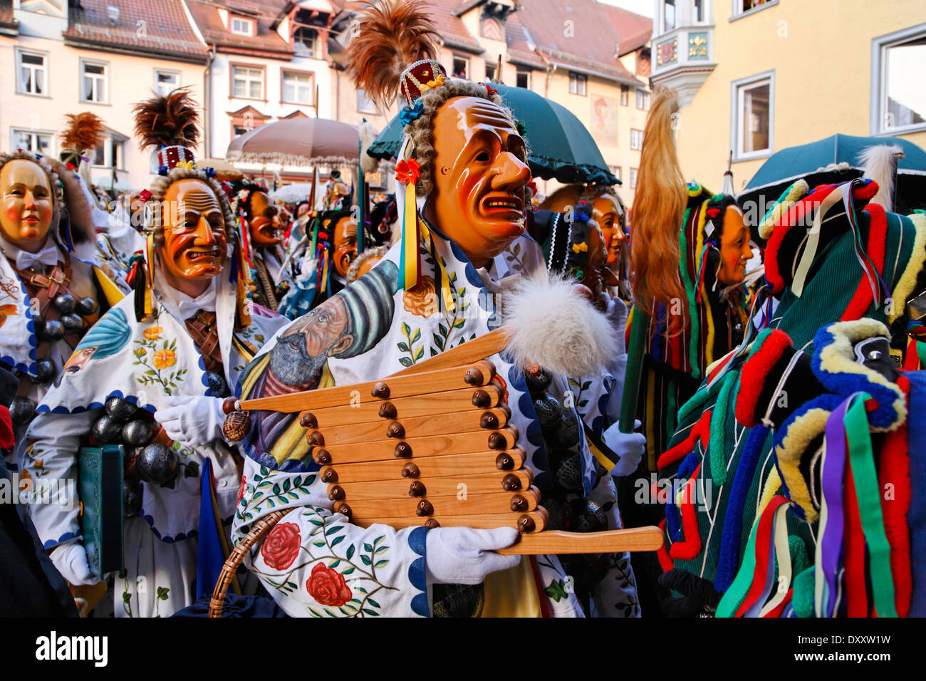 Germany, Baden-Wurttemberg, Rottweil, Swabian-Alemannic Fastnacht ...