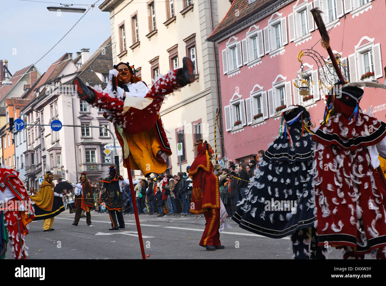 Germany, Baden-Wurttemberg, Rottweil, Swabian-Alemannic Fastnacht ...