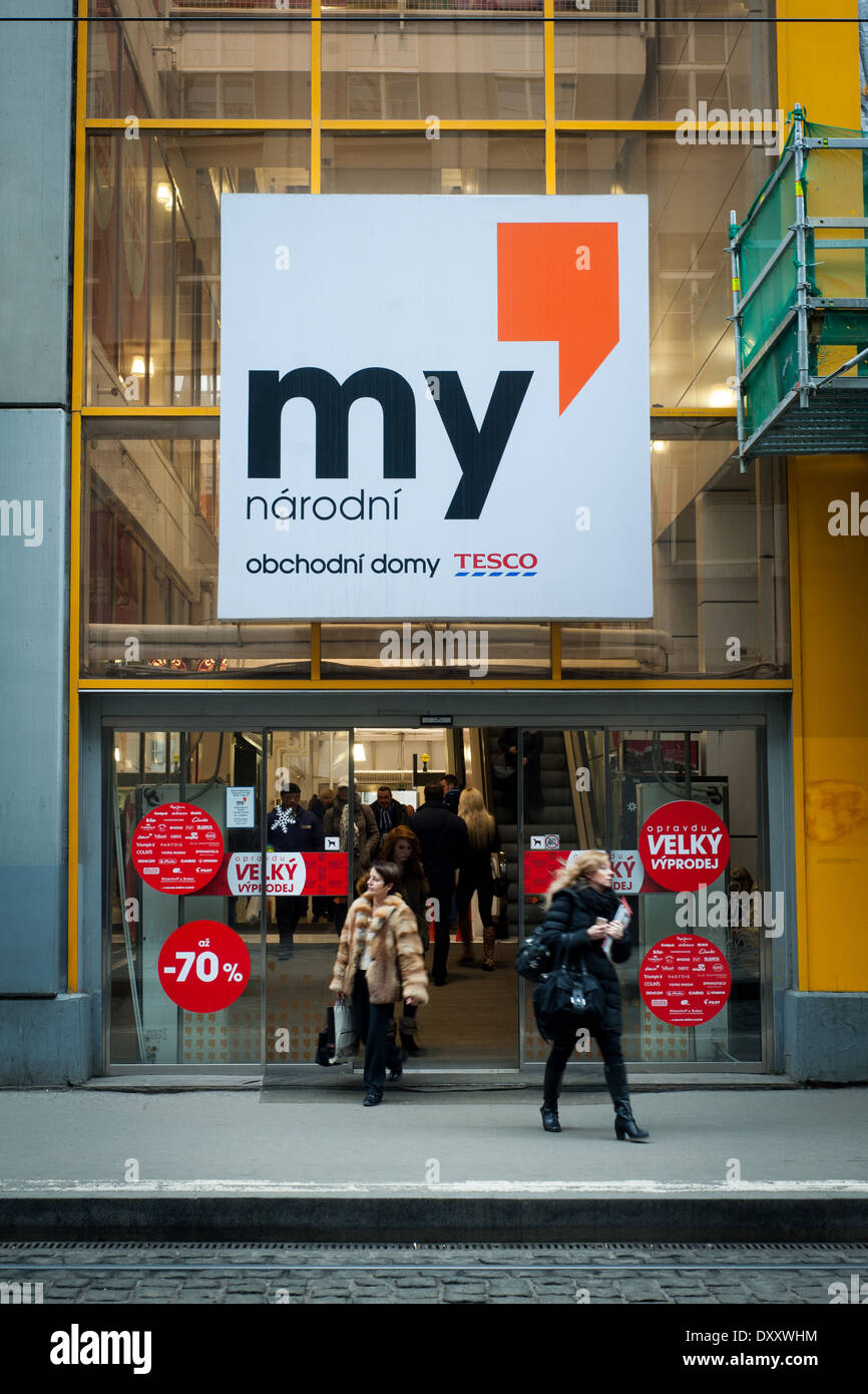 My is a department store in Czech Republic owned by Tesco Stock Photo ...