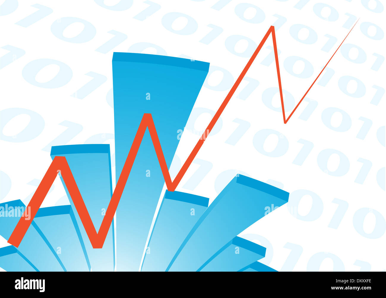 Vector abstract background with diagram; clip-art Stock Photo - Alamy