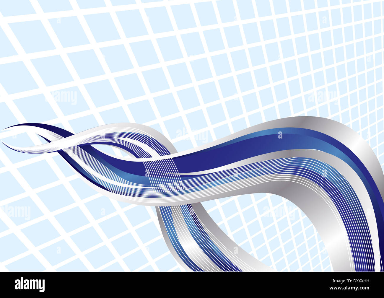 Vector blue and silver background; clip-art Stock Photo - Alamy