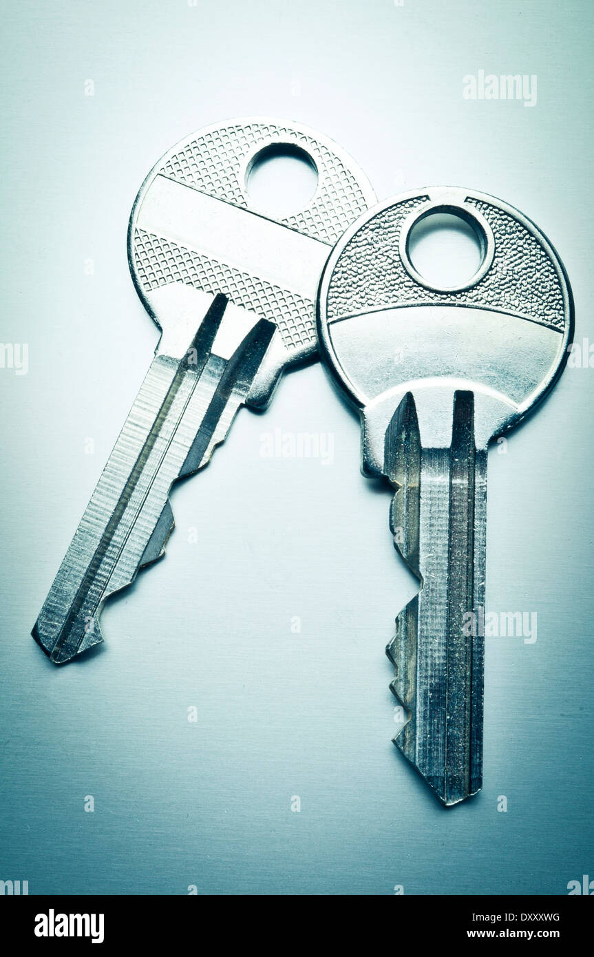 two cut keys Stock Photo - Alamy