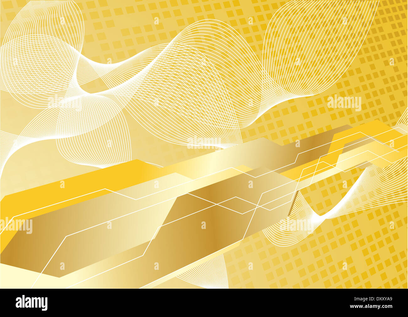 Vector hi-tech background in gold color; clip-art Stock Photo - Alamy