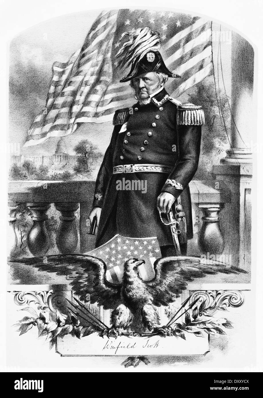 Vintage portrait of winfield scott hi-res stock photography and images - Alamy
