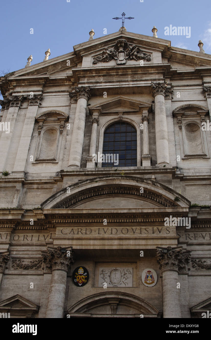 Italy. Rome. The Church of St. Ignatius of Loyola at Campus Martius ...