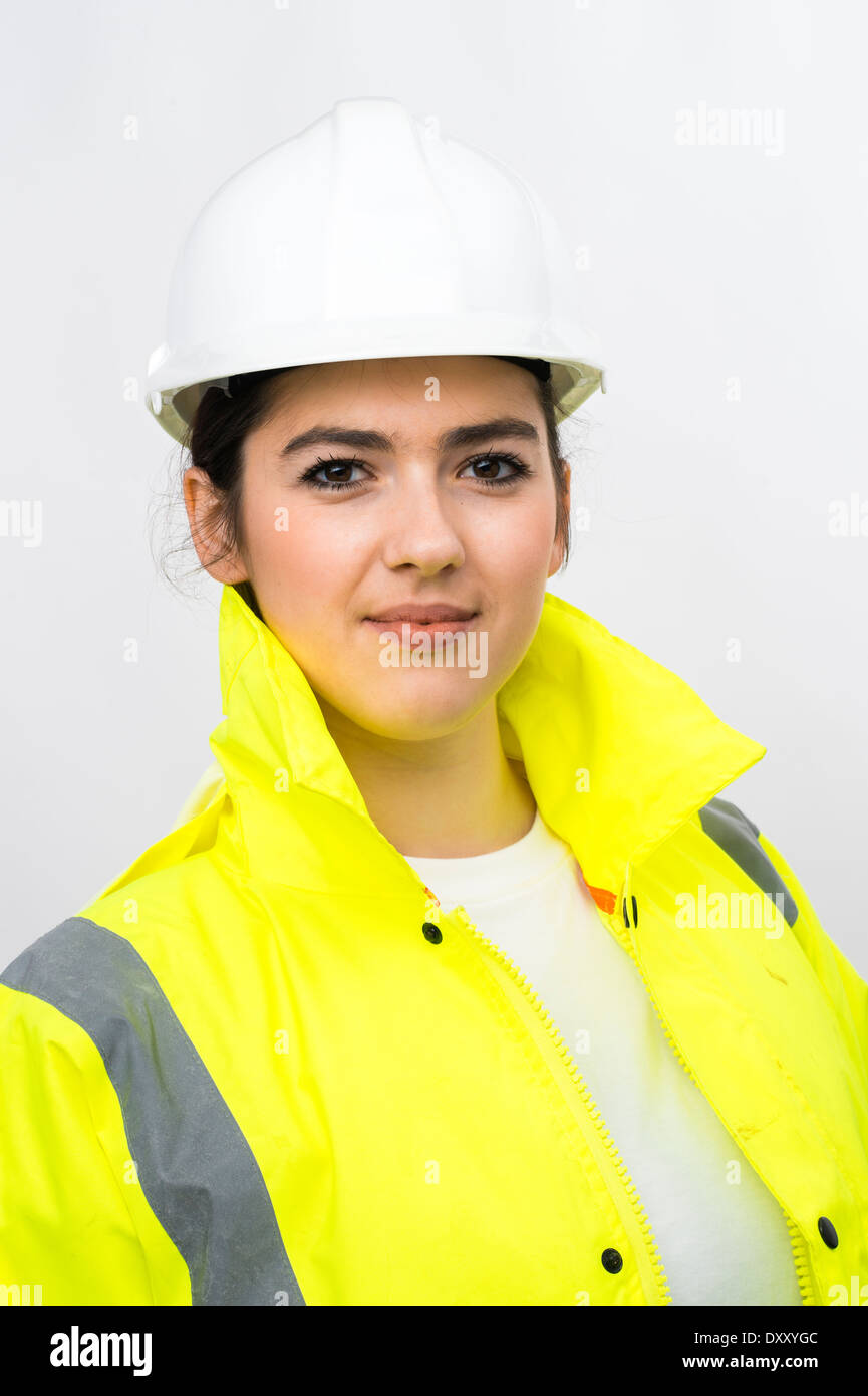 Woman wearing hi vis jacket hi-res stock photography and images - Alamy