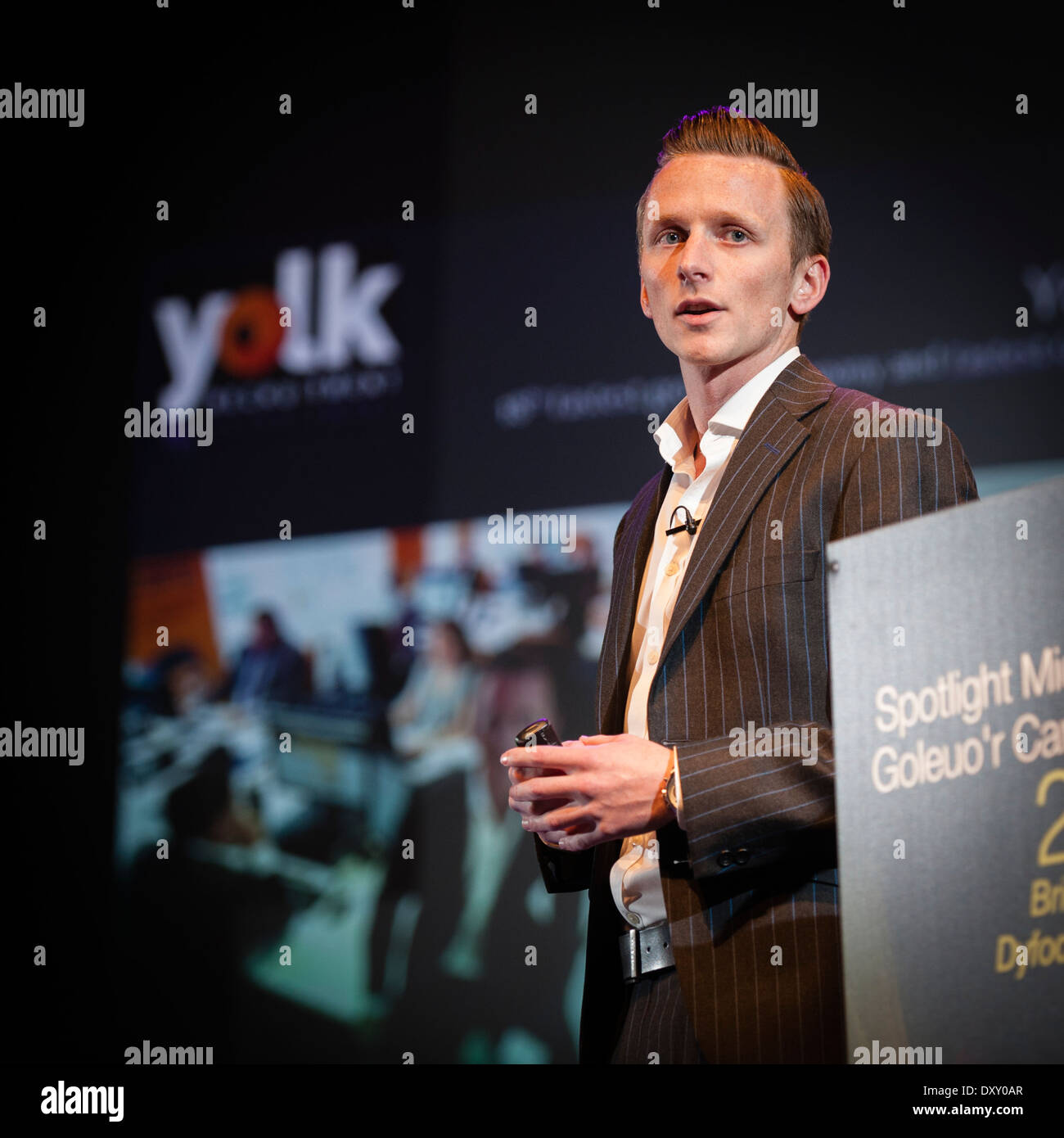 Young welsh entrepreneur and founder of Yolk recruiting company DALE ...