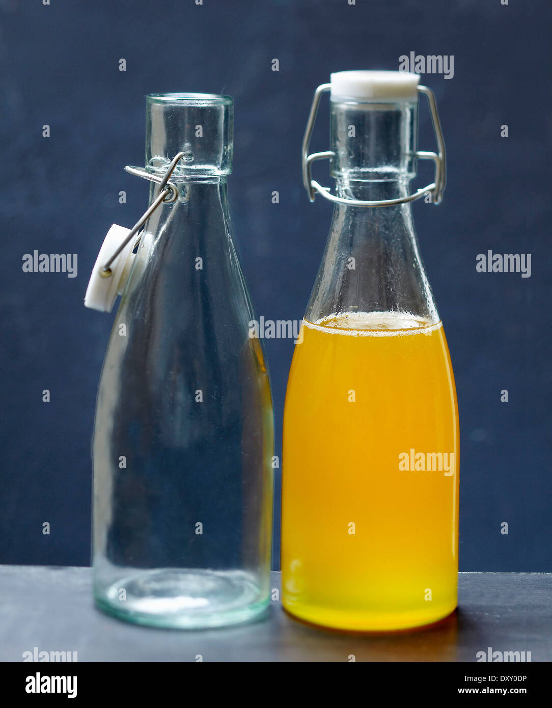 Bottles of syrup Stock Photo - Alamy