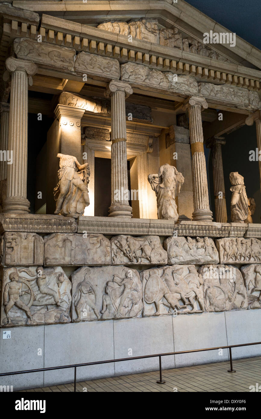 Nereid Monument at Xanthos in Lycia. British Museum, London Stock Photo ...