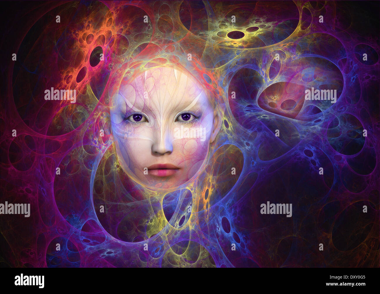 3d computer graphics girl asian hi-res stock photography and images - Alamy