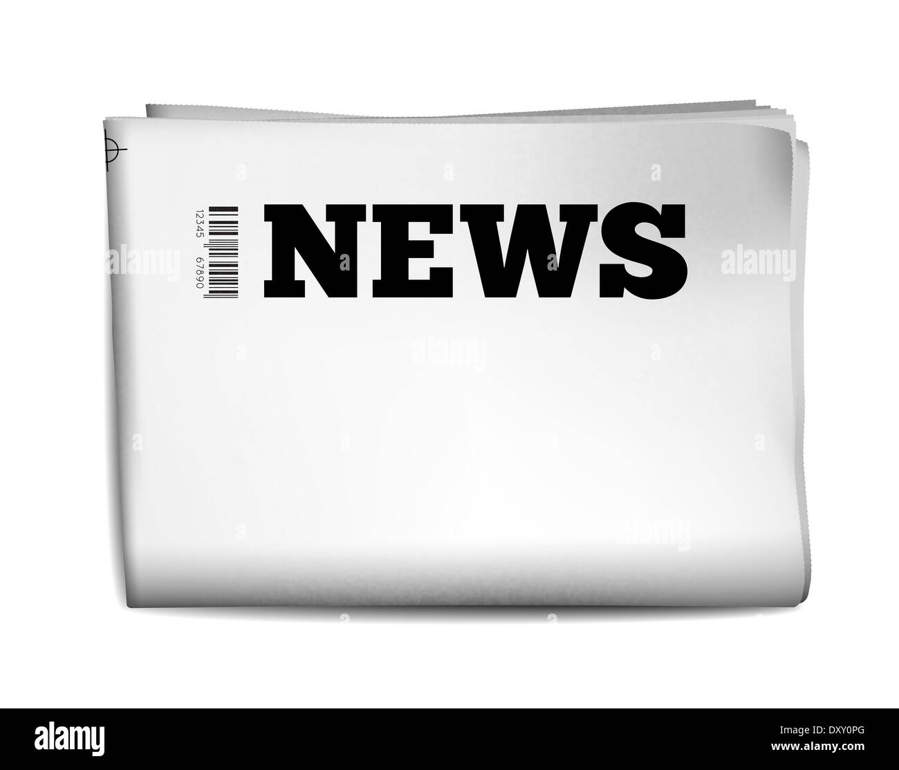 Newspaper Front Page Blank Cut Out Stock Images & Pictures - Alamy