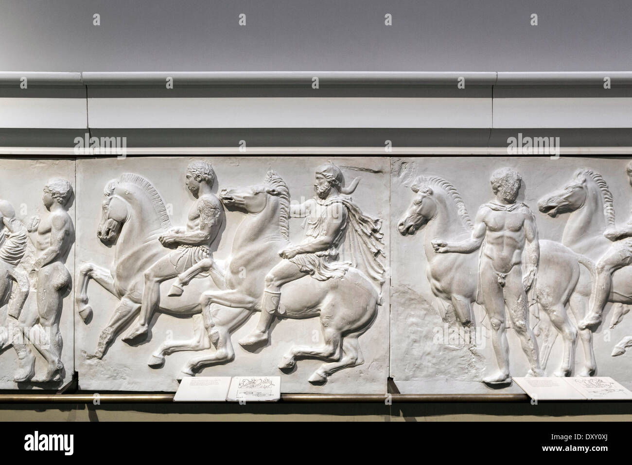 British Museum Elgin Marbles Greek Parthenon Metopes Stock Photo - Alamy