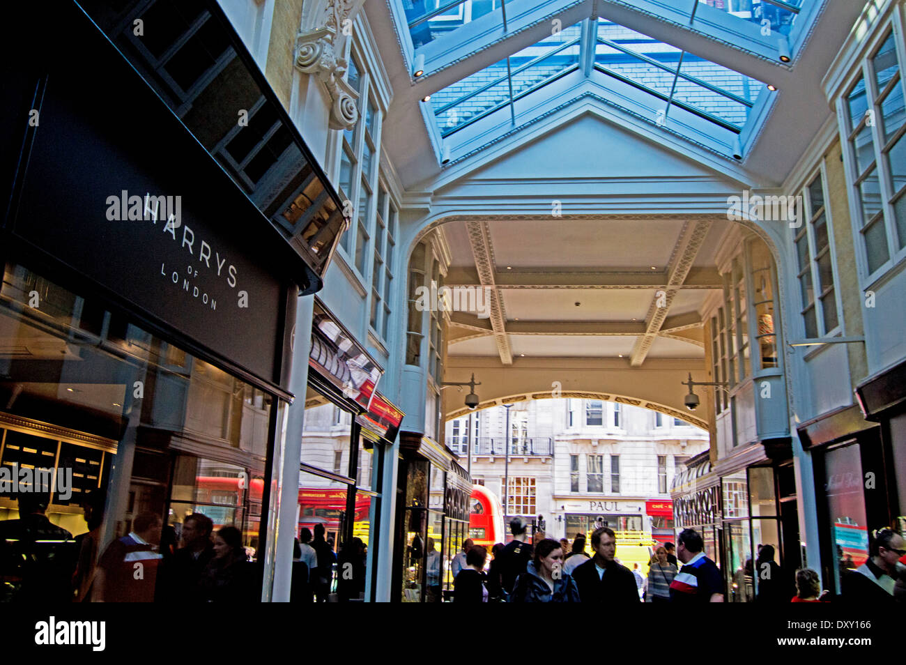 Interior of the Burlington Arcade, Piccadilly, City of Westminster ...