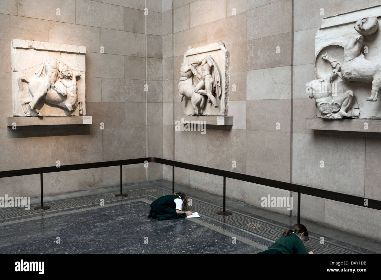 British museum interior elgin marble hi-res stock photography and images - Alamy