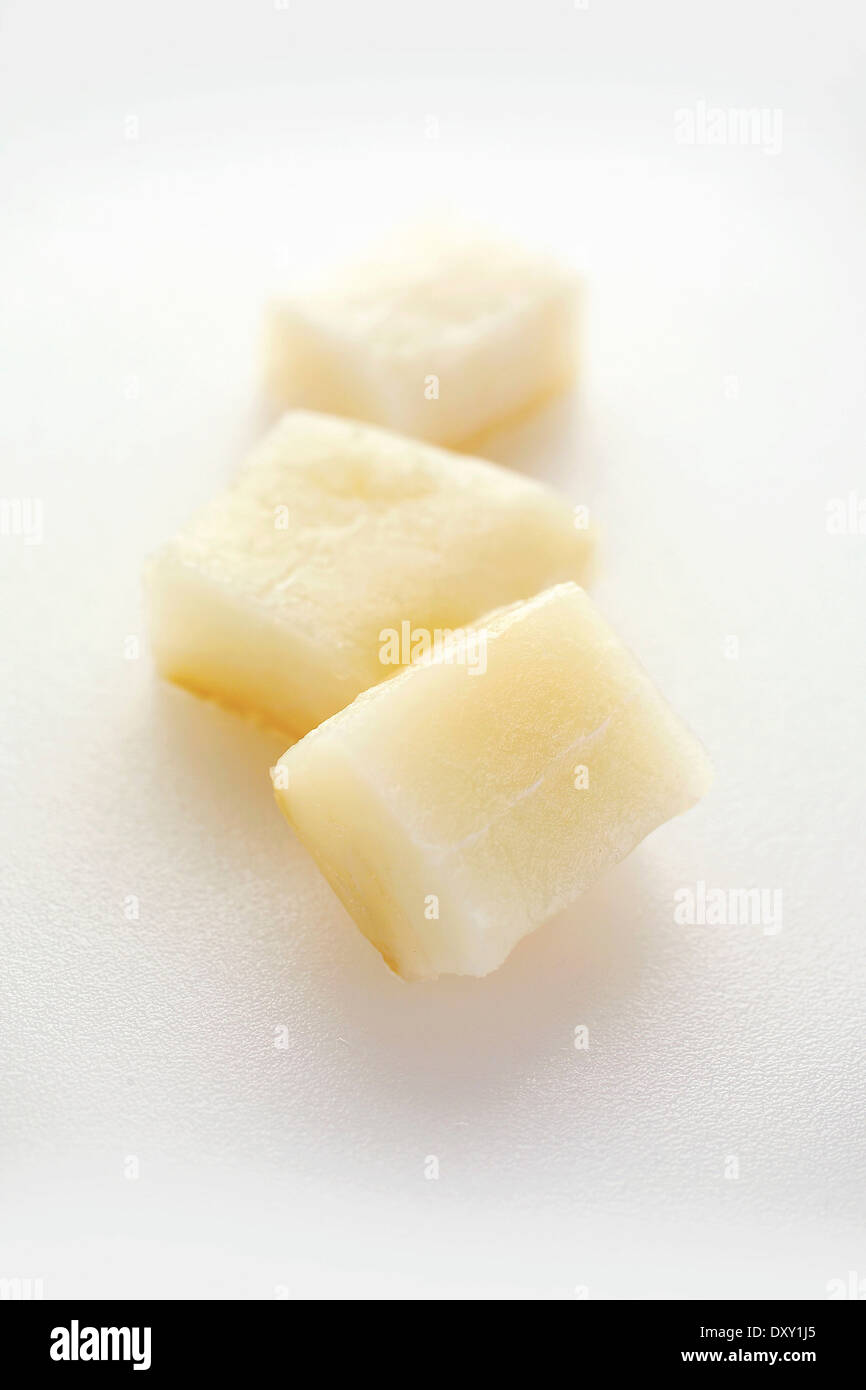 Pieces of cod fish Stock Photo - Alamy