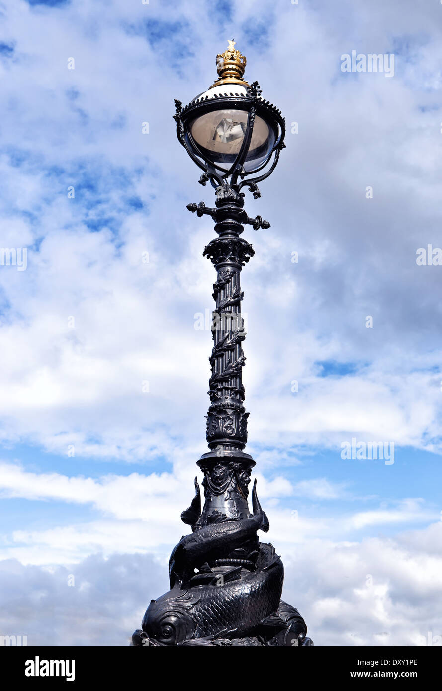 Retro street lamp in London Stock Photo - Alamy