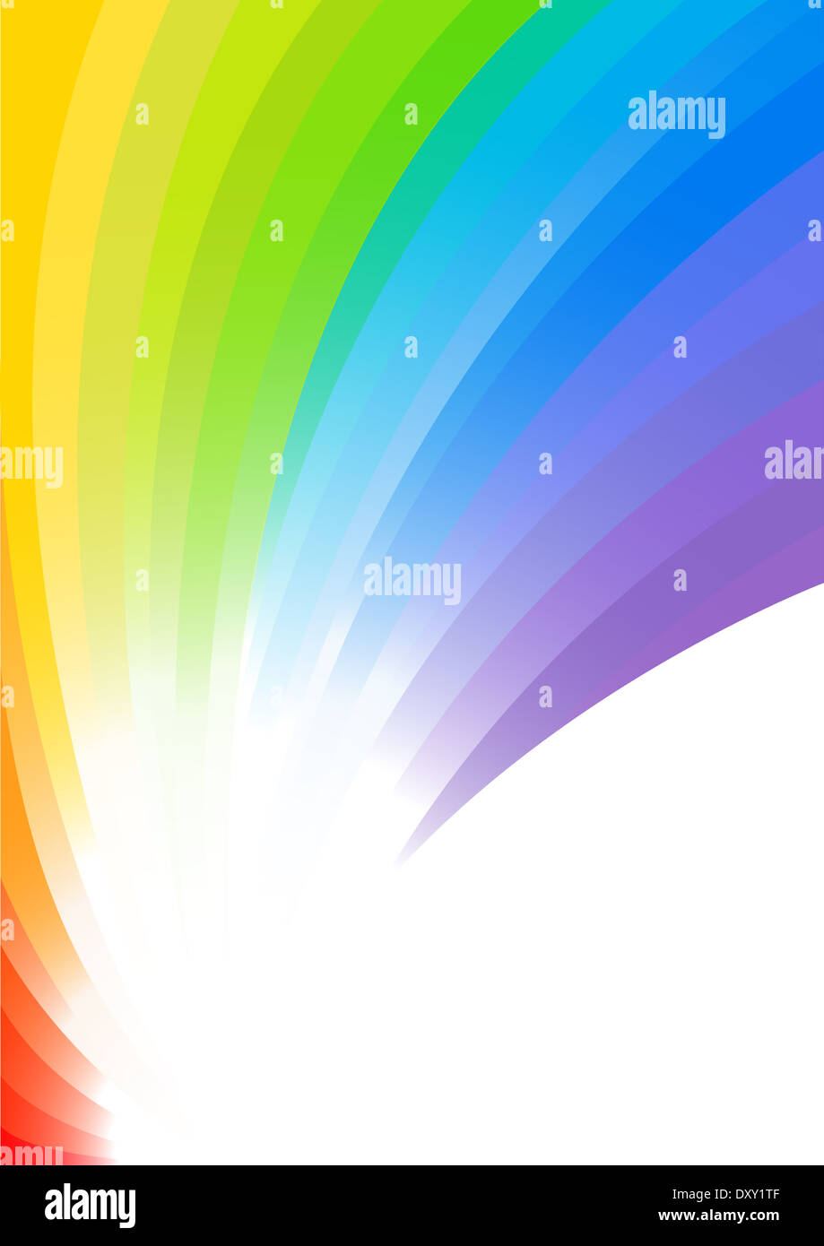 Vector rainbow background; clip-art Stock Photo - Alamy