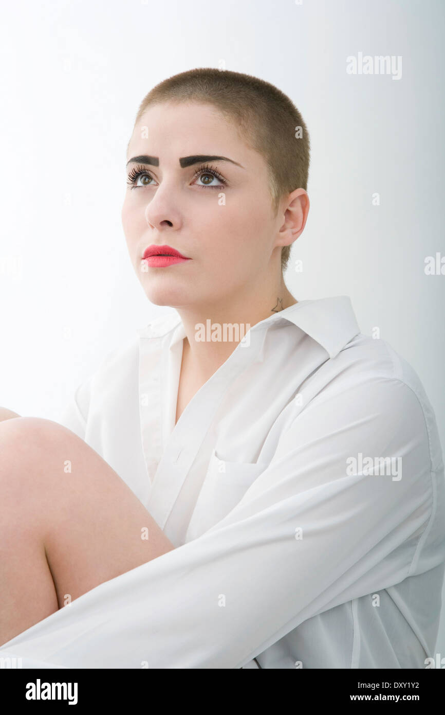 Woman shaved head hi-res stock photography and images - Alamy