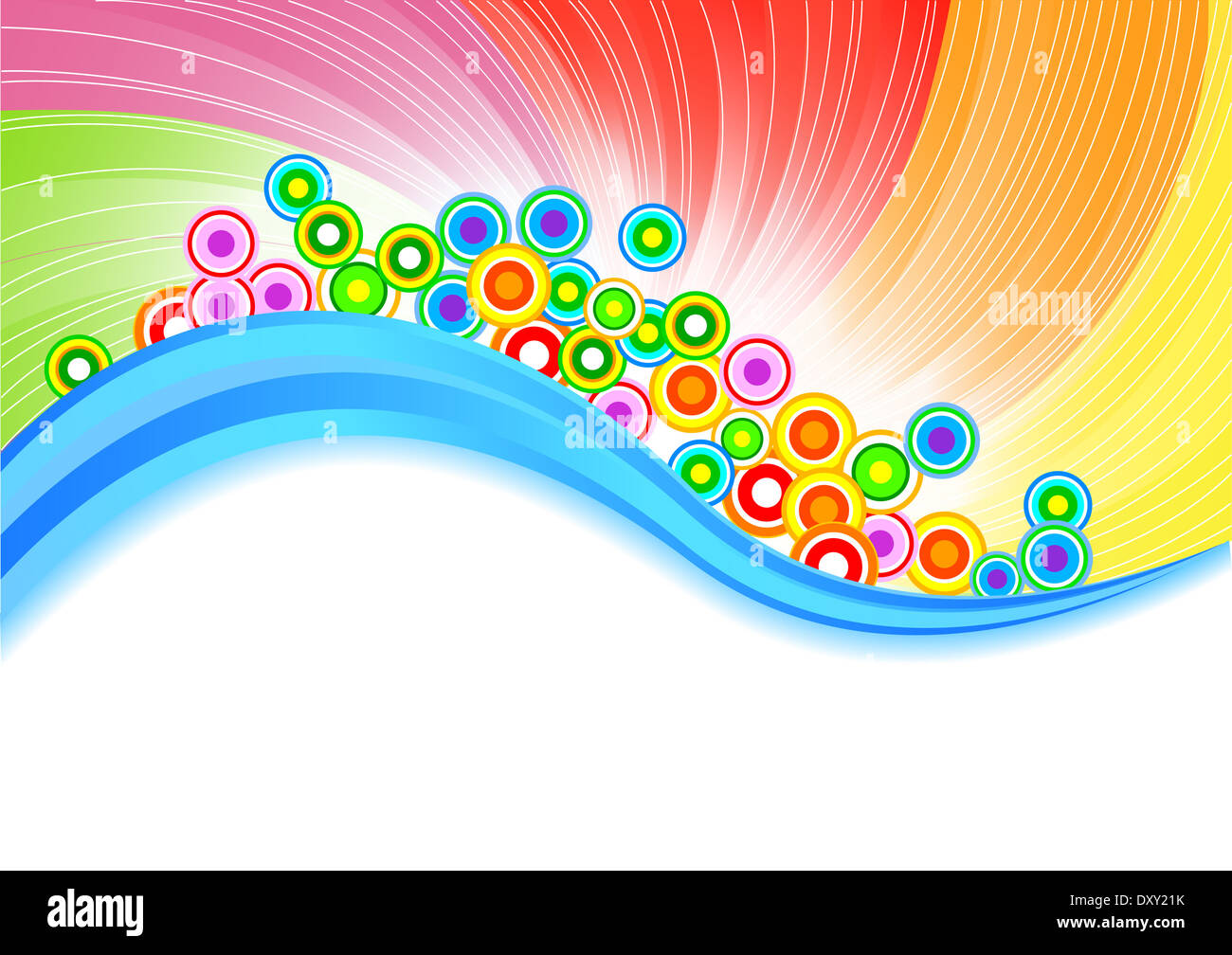 Vector background with circle; clip-art Stock Photo - Alamy