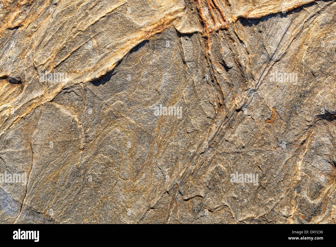 A very close view of a rock face with patterns and cracks Stock Photo ...