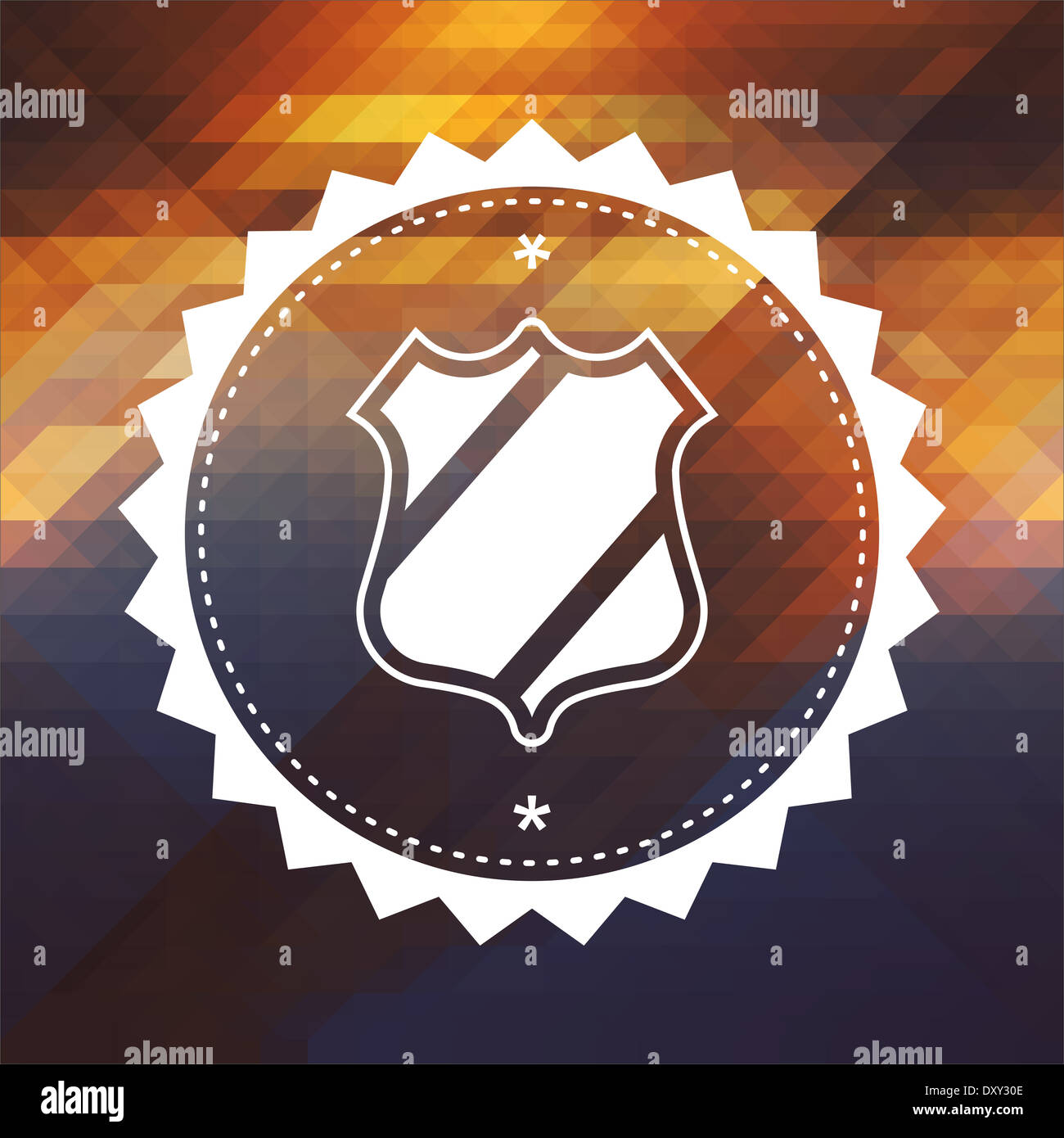 Protection Concept on Triangle Background Stock Photo - Alamy