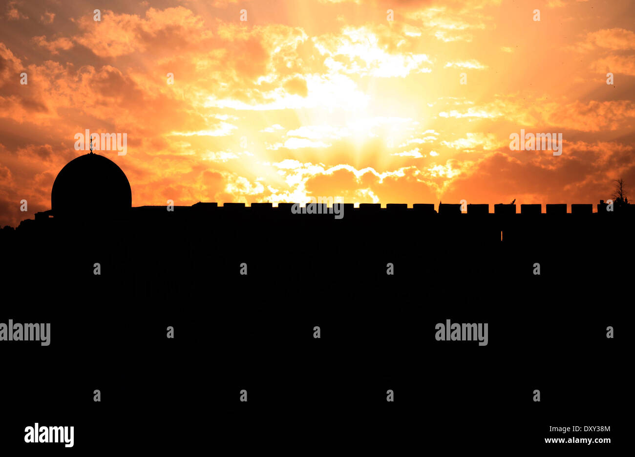 Jerusalem, Jerusalem, Palestinian Territory. 1st Apr, 2014. The Dome of ...