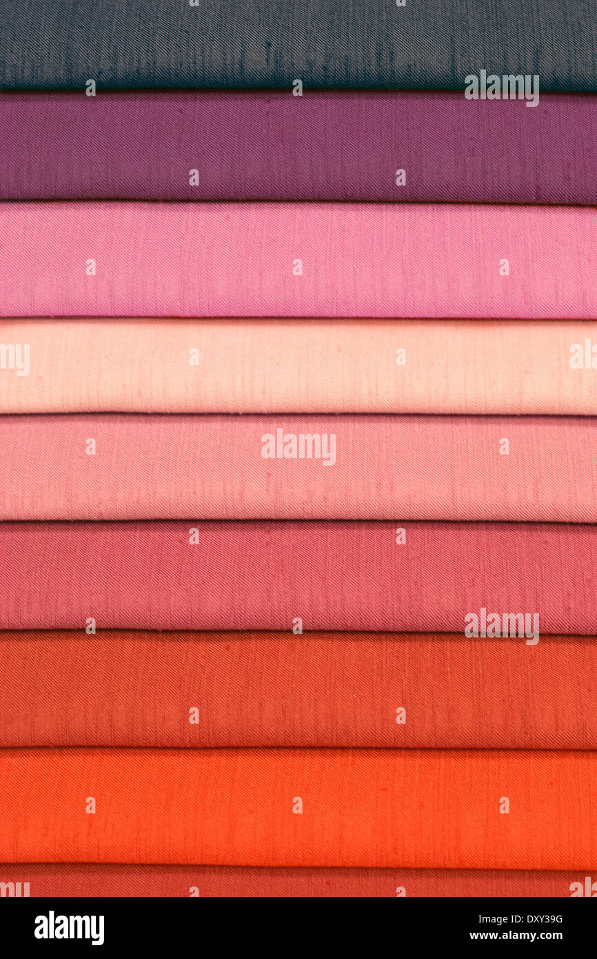 Samples of colorful fabric textile background Stock Photo - Alamy