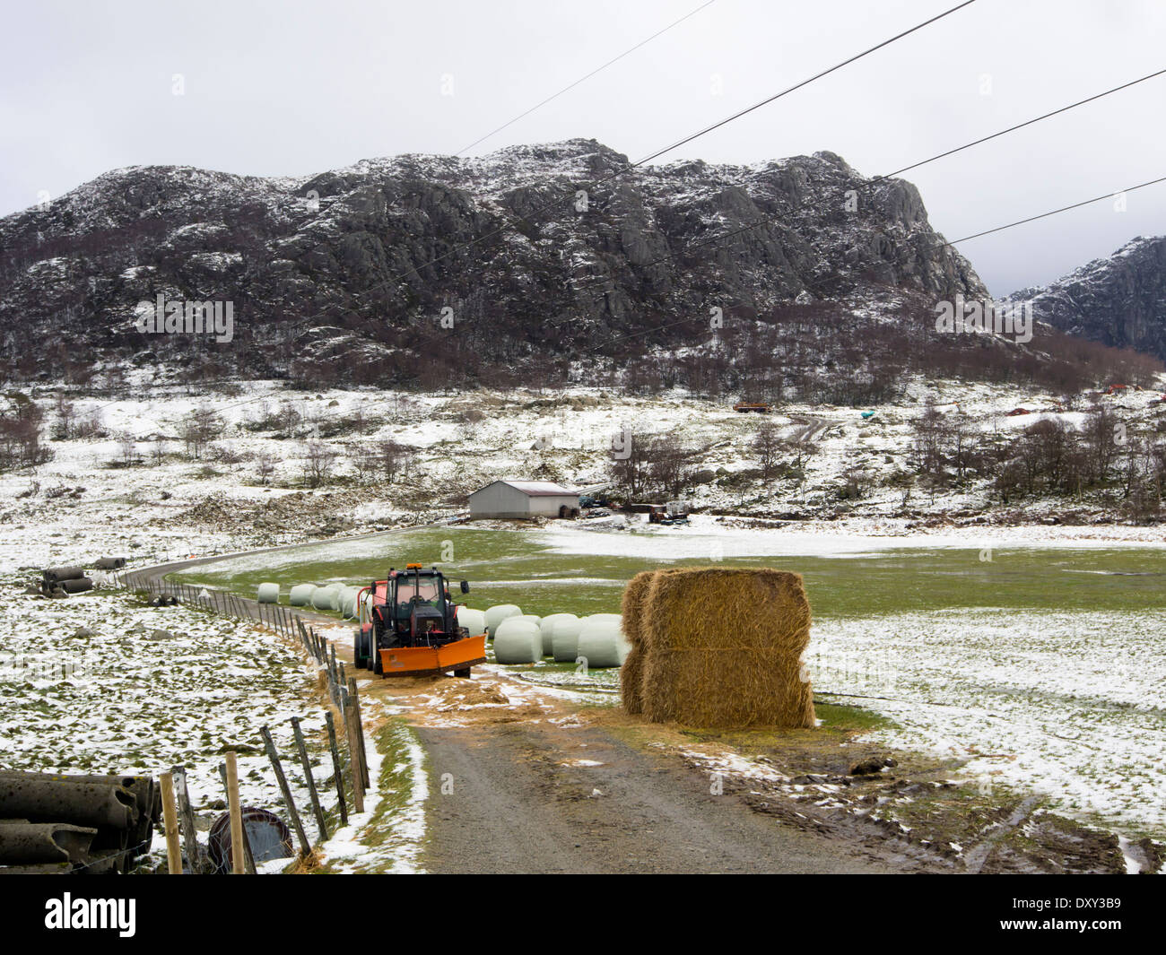 Mountains farming tractor on rural hi-res stock photography and images ...