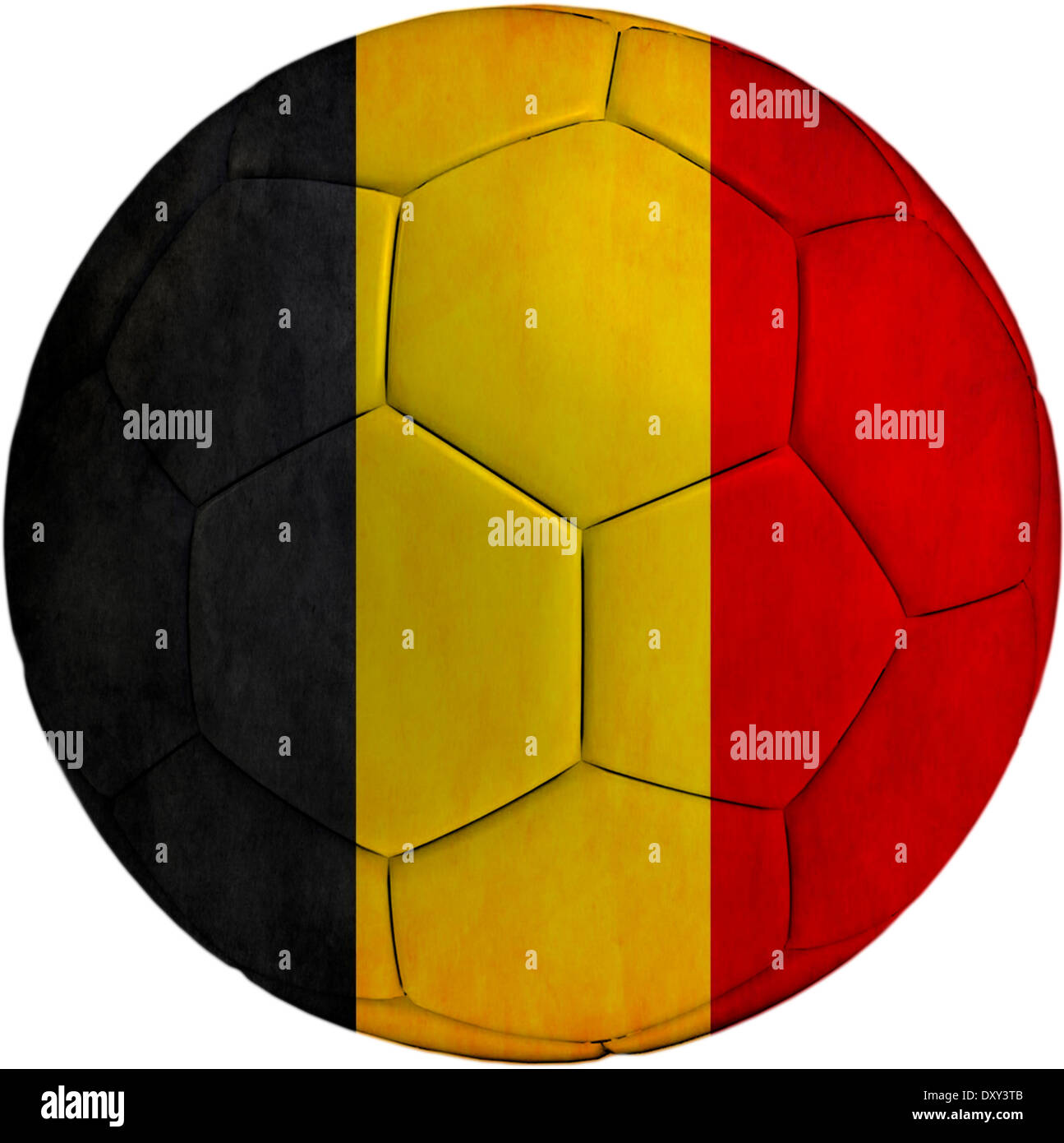 Football ball with Belgium flag isolated on white background Stock ...