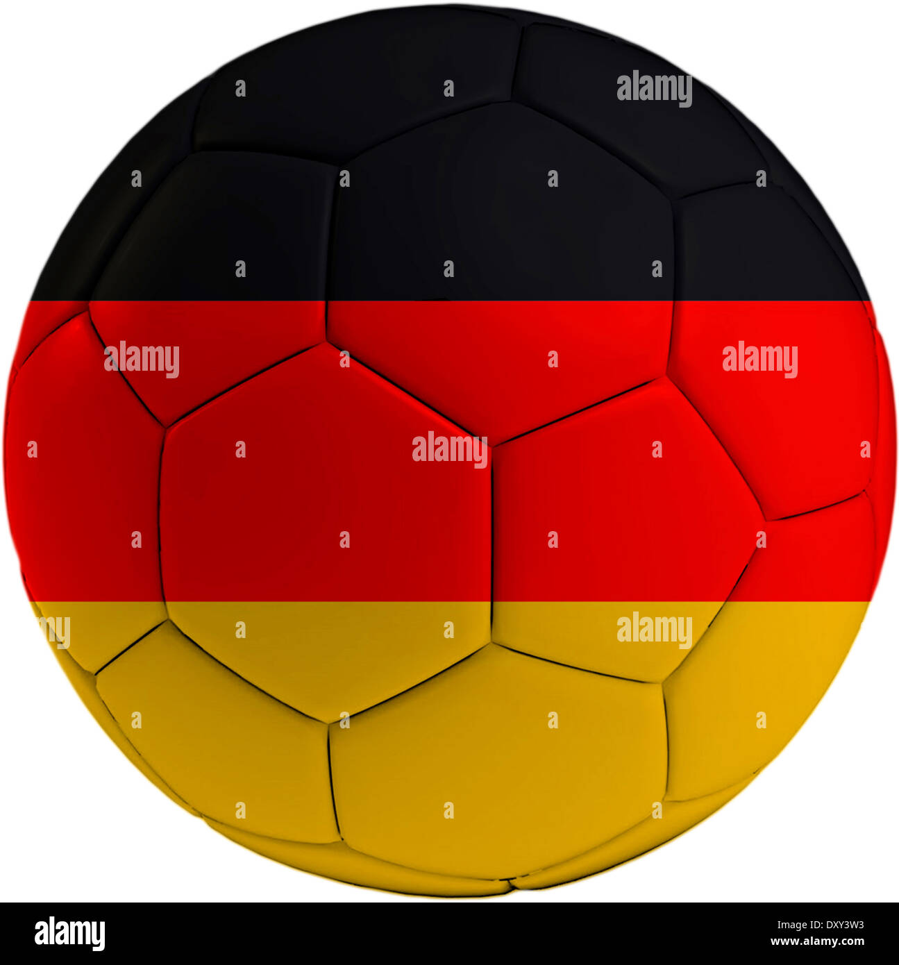 Football ball with German flag isolated on white background Stock Photo ...