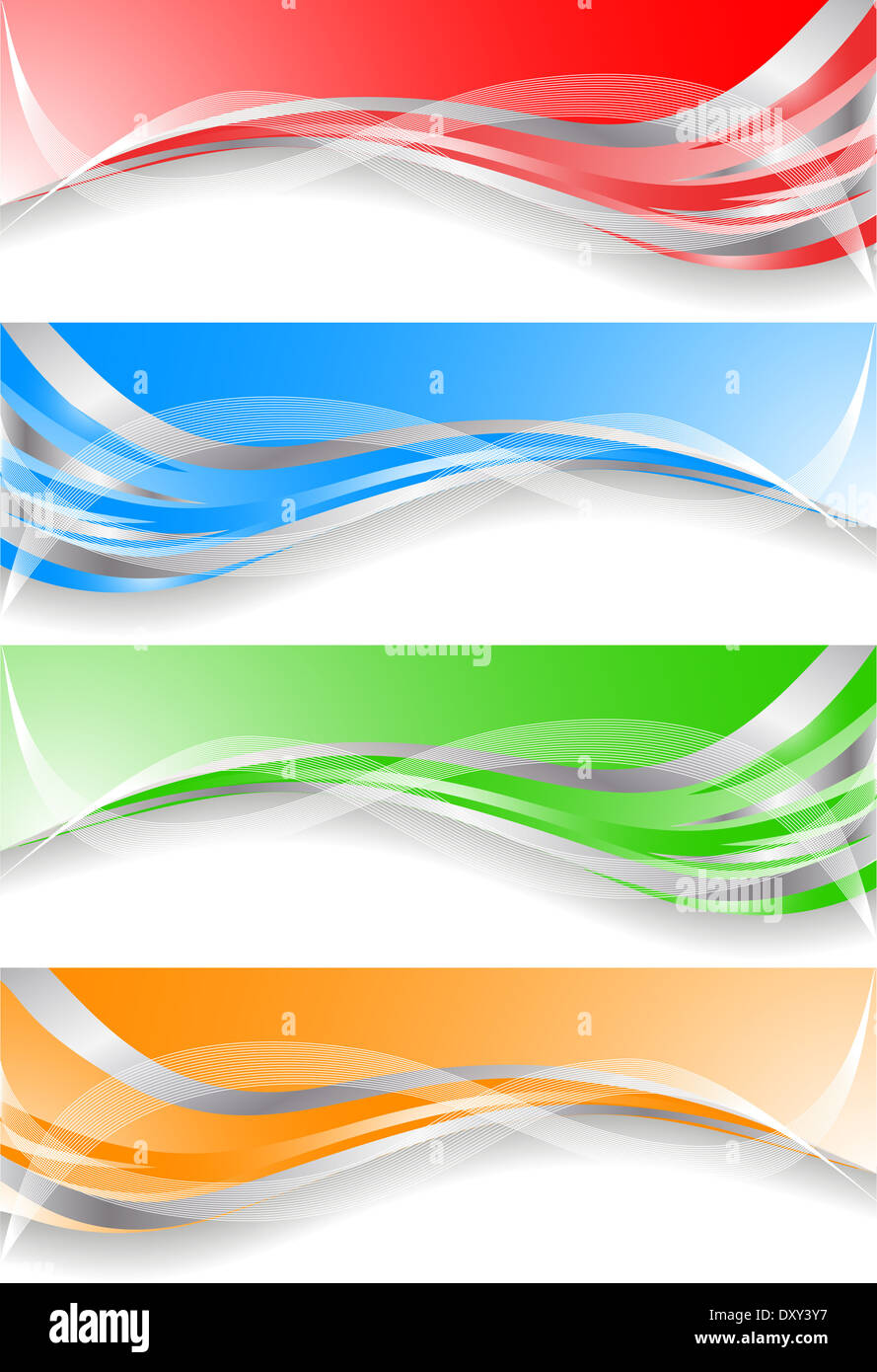 Vector colorful banners; clip-art Stock Photo - Alamy