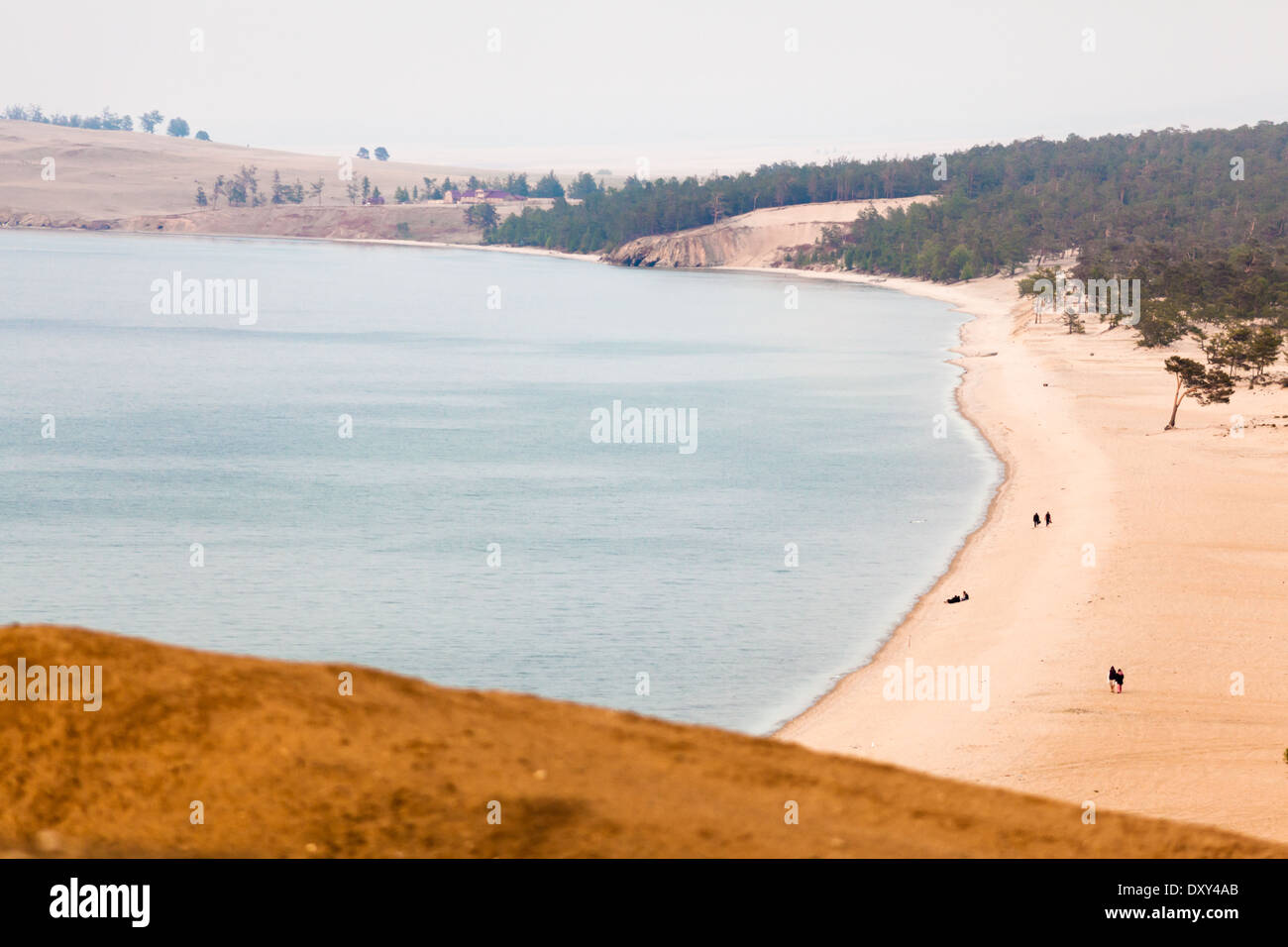 Beach in the area of Khuzhir, Olkhon Island, Lake Baikal, Siberia ...