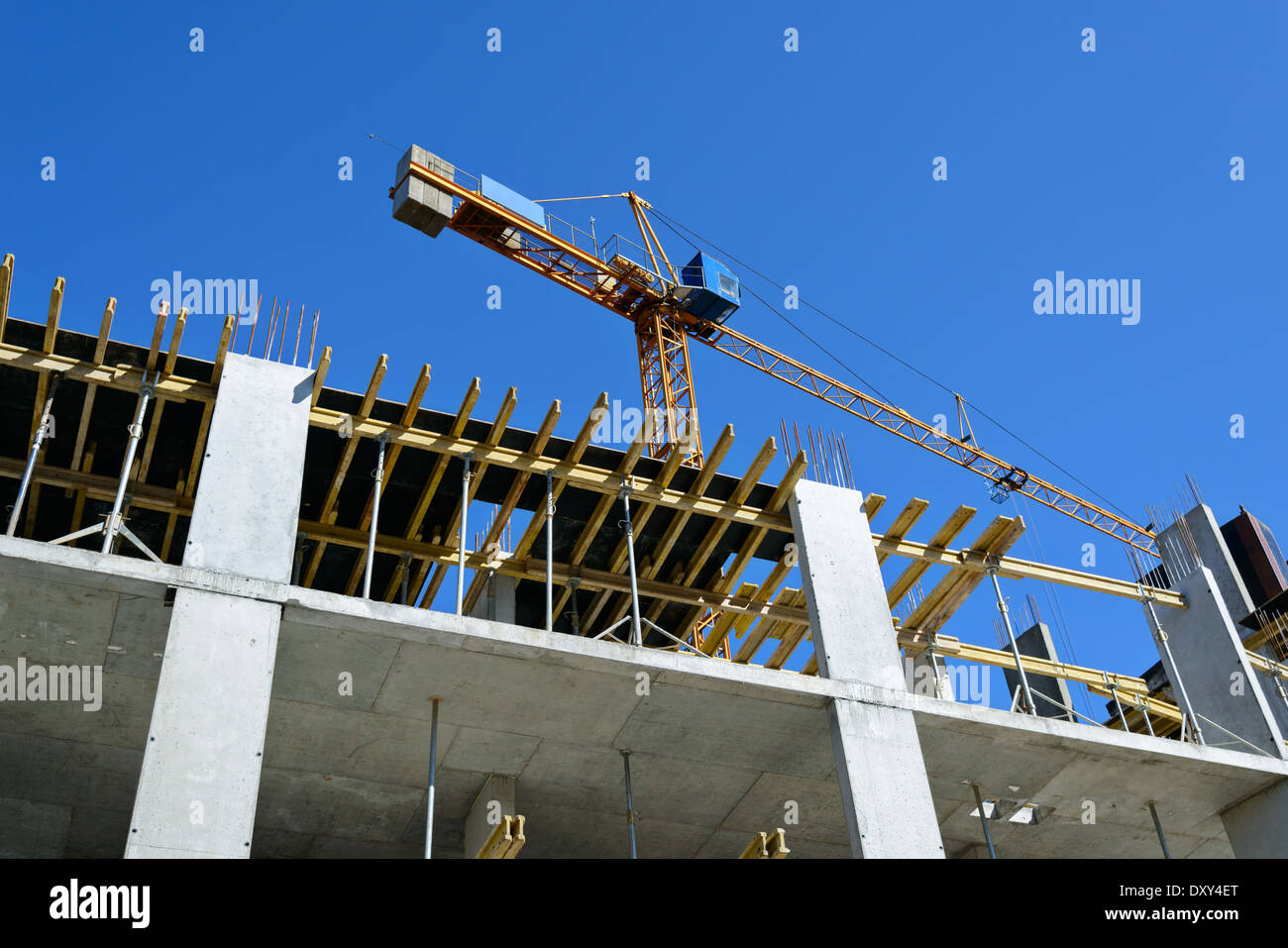 Construction site with crane Stock Photo - Alamy