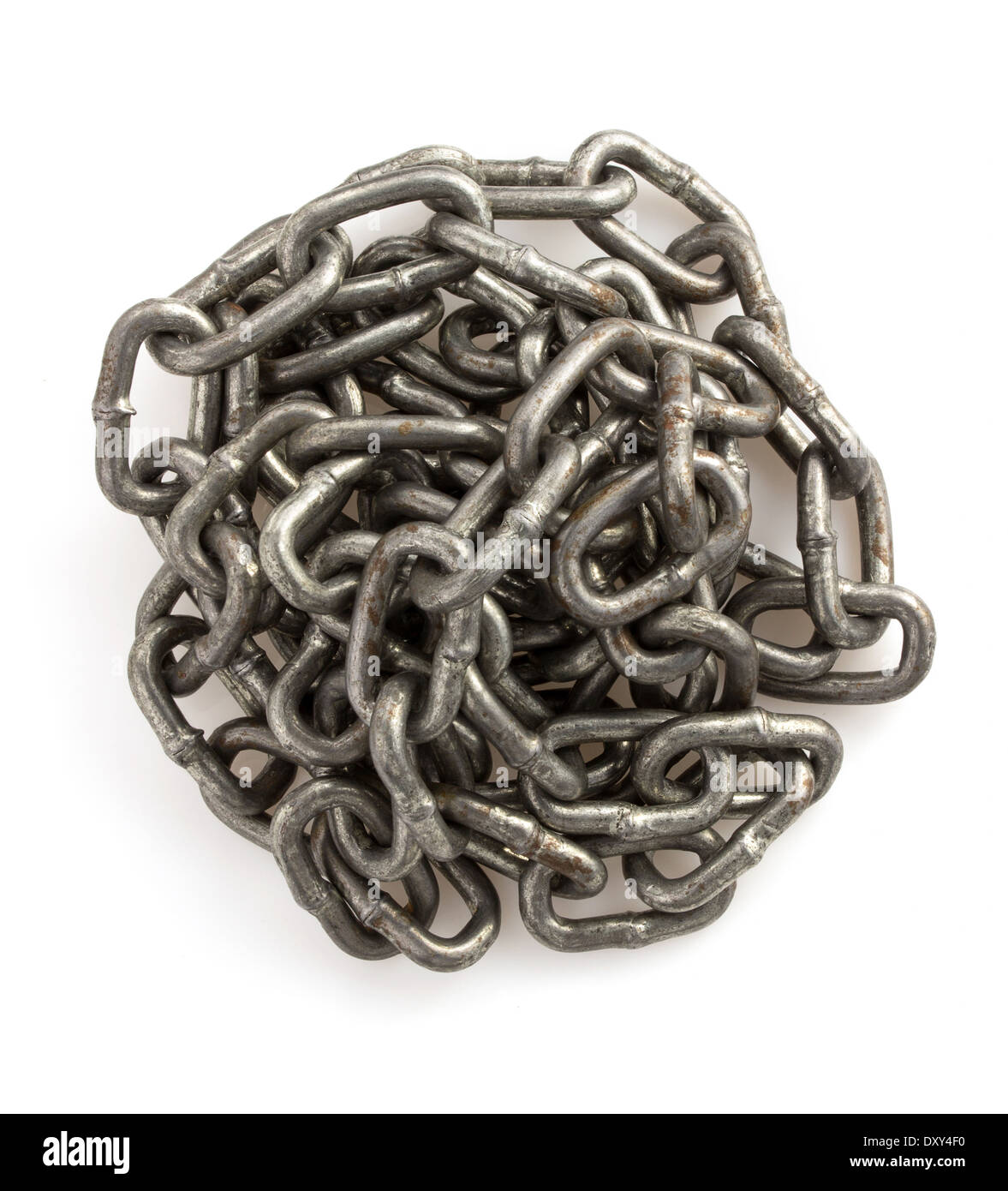 metal chain isolated on white background Stock Photo - Alamy