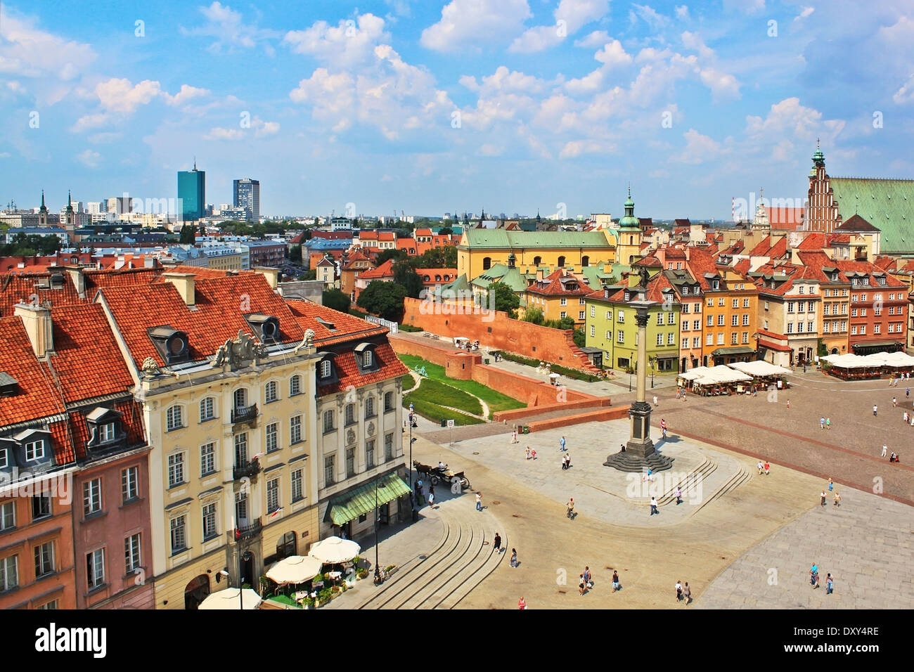 Warsaw poland aerial view city hi-res stock photography and images - Alamy