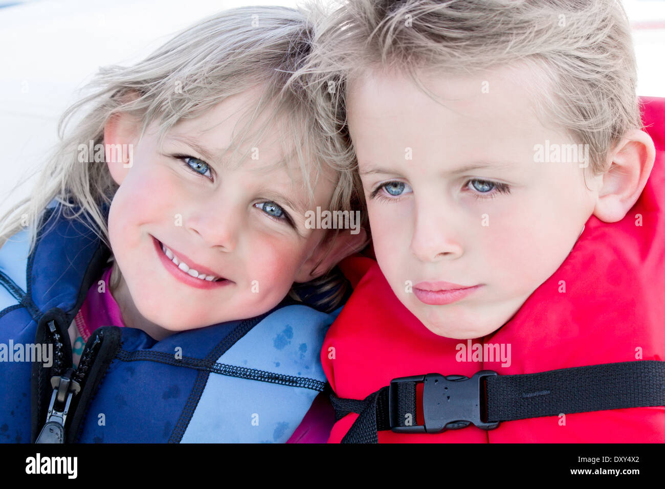 Children Wearing Life Jackets On High Resolution Stock Photography and ...