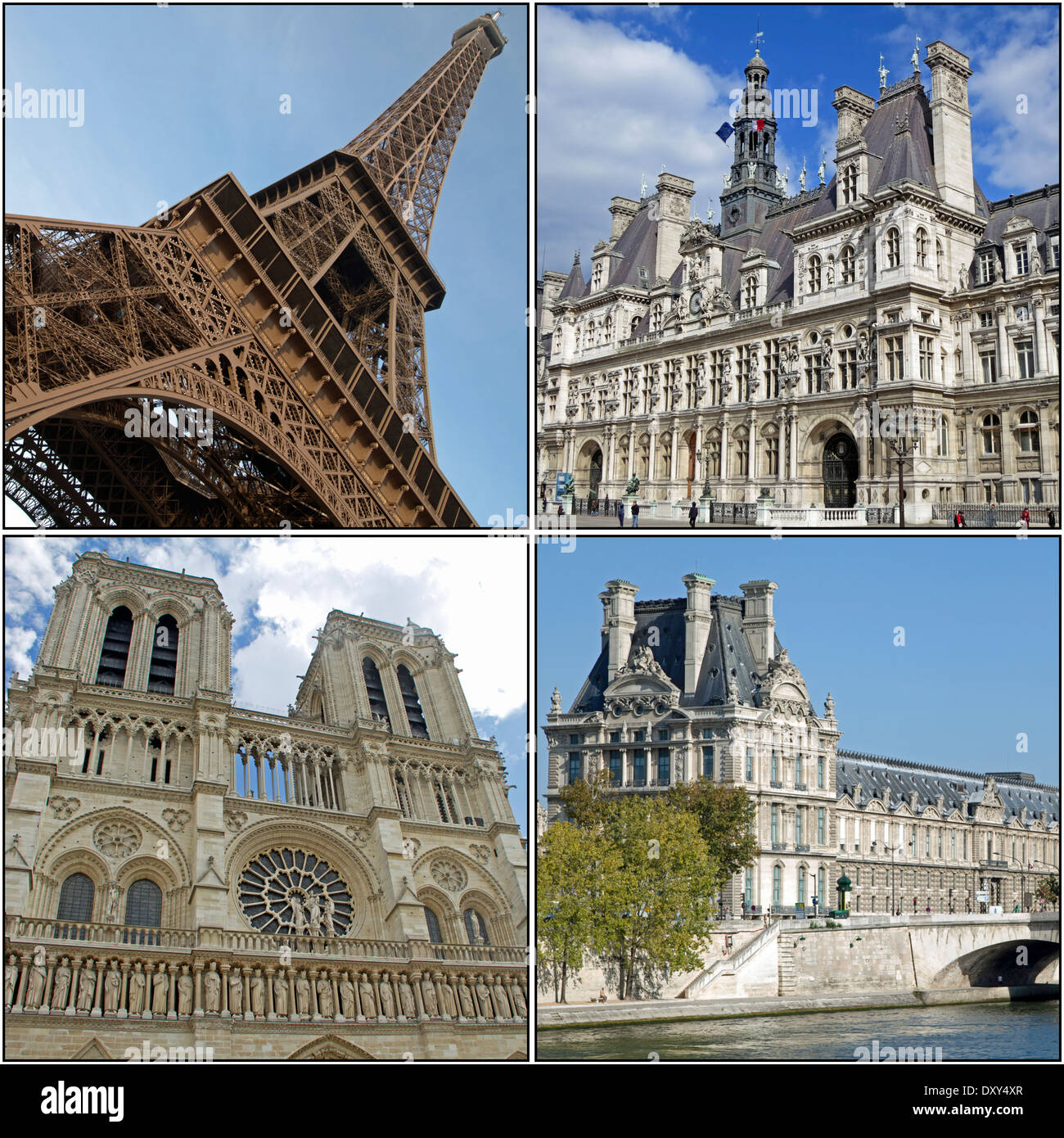 Louvre collage hi-res stock photography and images - Alamy