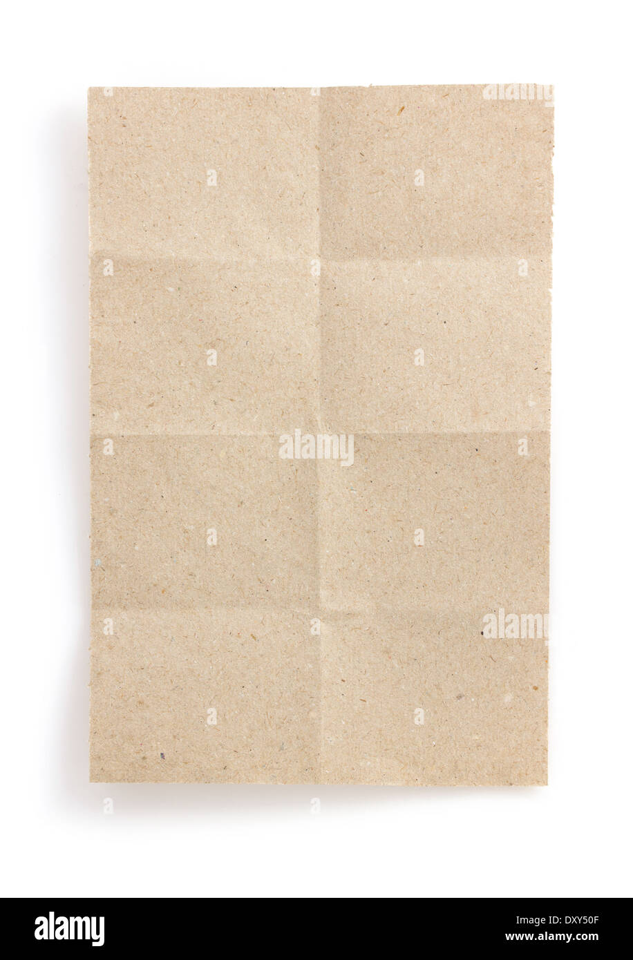 folded note paper isolated on white background Stock Photo - Alamy