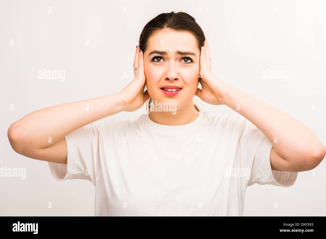Noise pollution woman hi-res stock photography and images - Alamy