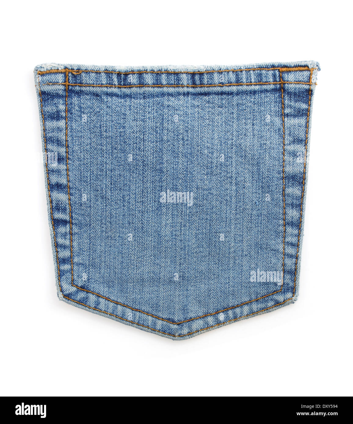 jeans blue pocket texture on white background Stock Photo - Alamy