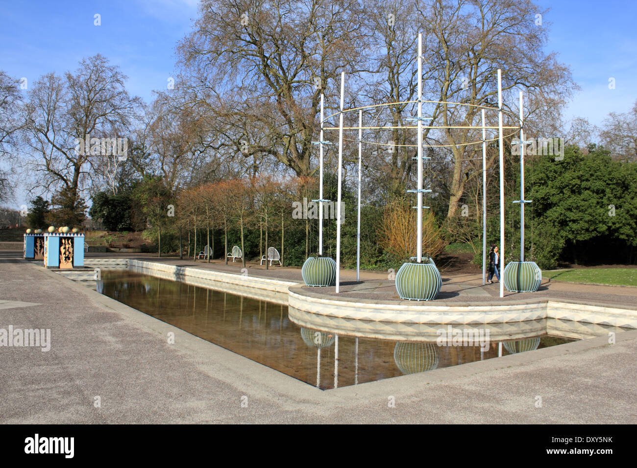 Water Gardens part of the Festival of Britain in 1951 at Battersea Park ...