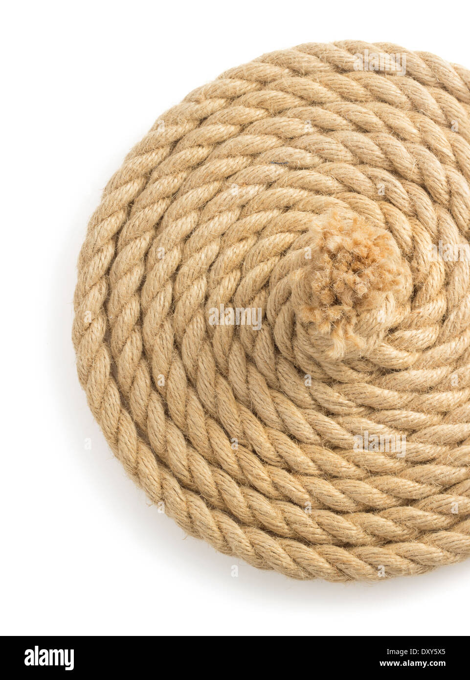 ship ropes isolated on white background Stock Photo - Alamy
